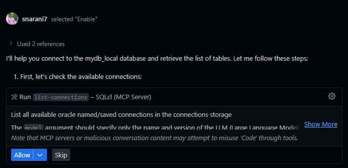 Ask your Oracle 23ai Database HR Schema with SQLcL – MCP – DBADEEDS